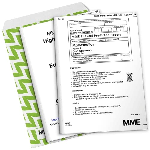 GCSE Maths Predicted Papers 2023 - Edexcel - 1 Pack - Higher : Revise ...