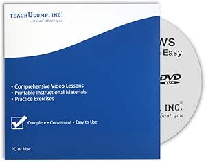 Amazon.com: TEACHUCOMP Video Training Tutorial for Windows 10 DVD-ROM Course and PDF Manual ...