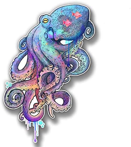 Amazon.com: Octopus Vinyl Waterproof Sticker Decal Car Laptop Wall ...