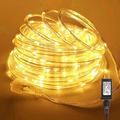 66Ft Rope Lights, 200 LED Connectable Waterproof Rope Light, Rope ...