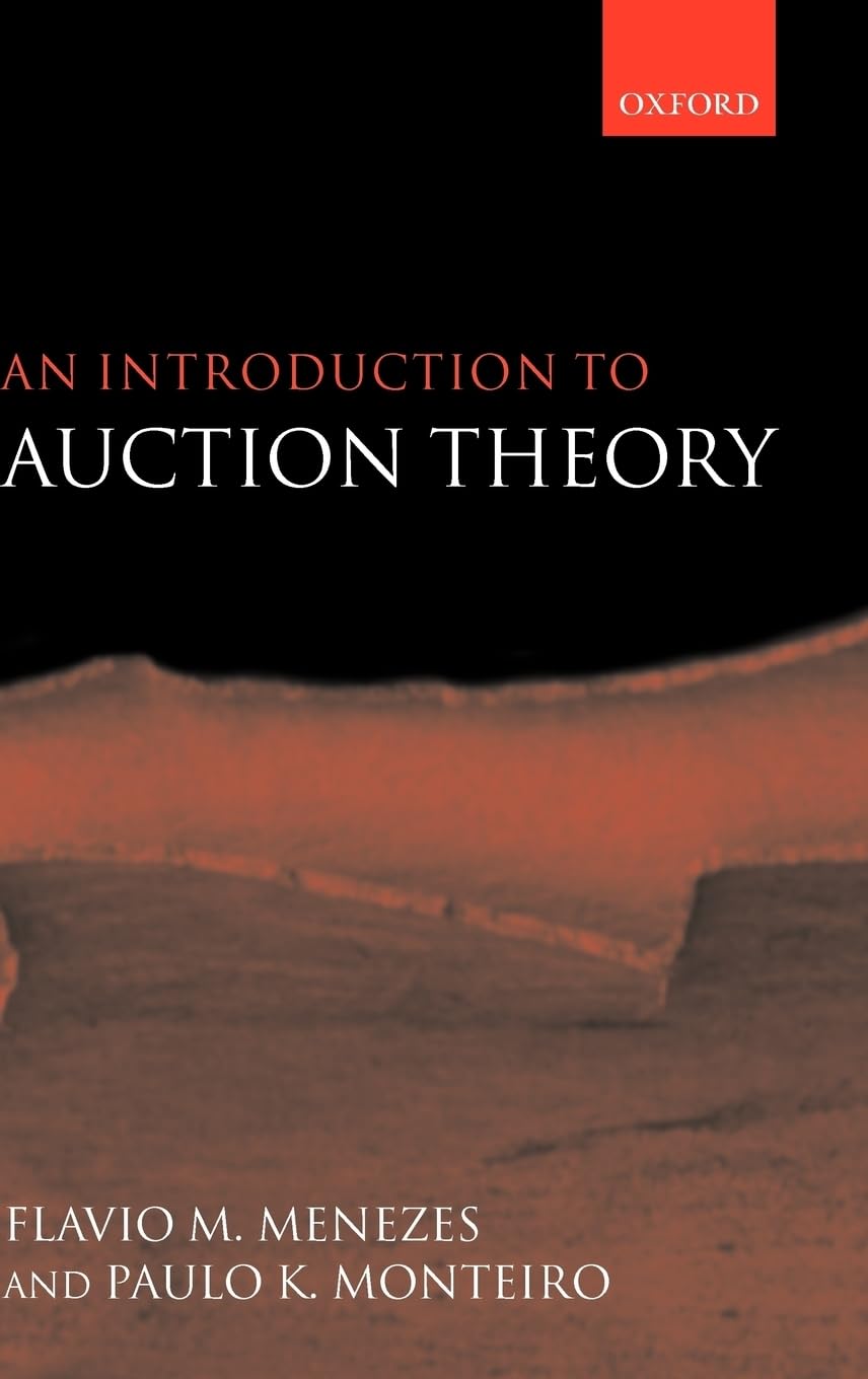 An Introduction to Auction Theory: 9780199275984: Economics Books ...