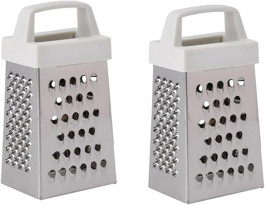 Amazon.com: HIC Kitchen Mini Garlic Grater Slicer, Stainless Steel, Set ...