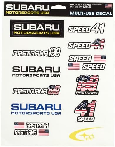 Amazon.com - Subaru Motorsports USA Logo Decal Sticker Sheet 12 pcs Set ...