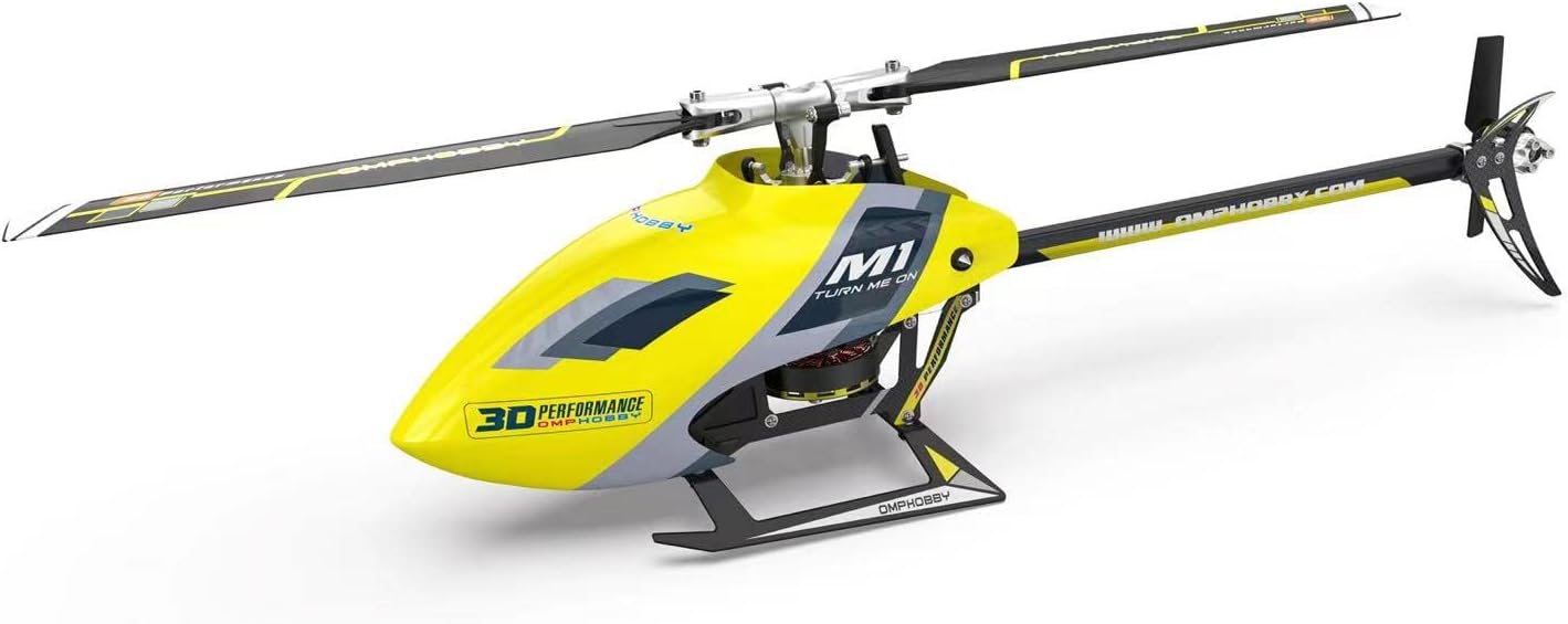Amazon.com: OMP M1 EVO Yellow Helicopter - BNF - SFHSS Protocol RC ...