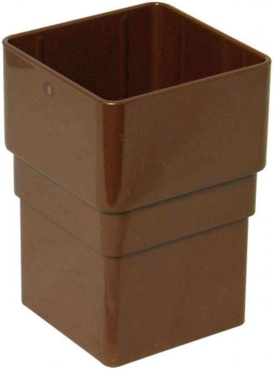 FLOPLAST 65mm Square Downpipe Socket - Brown : Amazon.co.uk: DIY & Tools