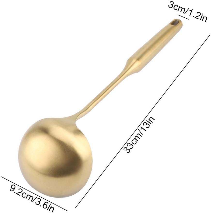 Spoon, Kitchen Cooking Spoons Stainless Steel Soup Ladle Heat Resistant ...