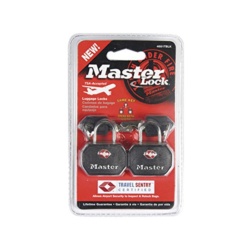 Master Lock Luggage Lock Tsa 1-1/4" Ka Black Blister Pack,Blister Pack 2