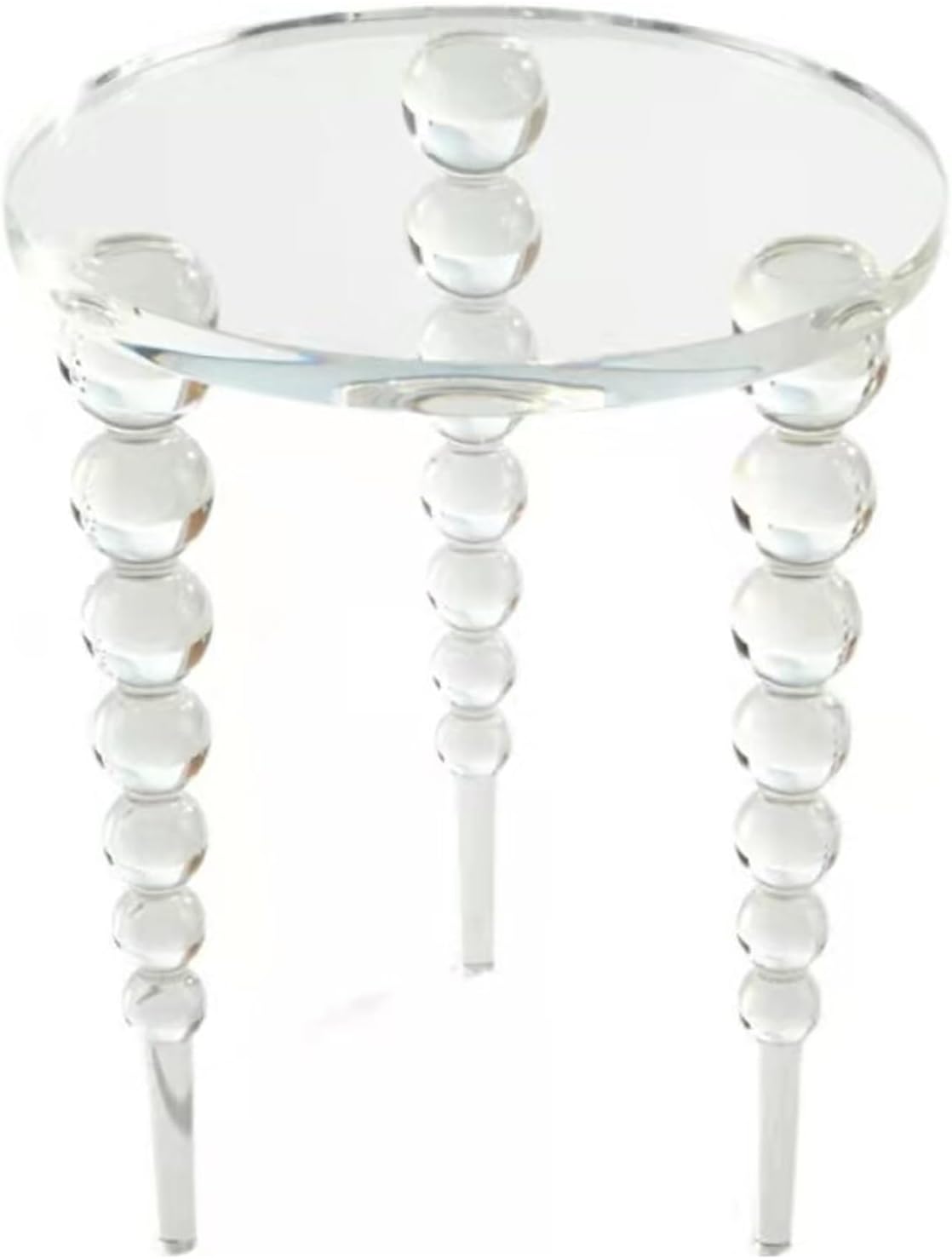 Amazon.com: Sofa Side Table Acrylic Edge Table Transparent Living Room ...