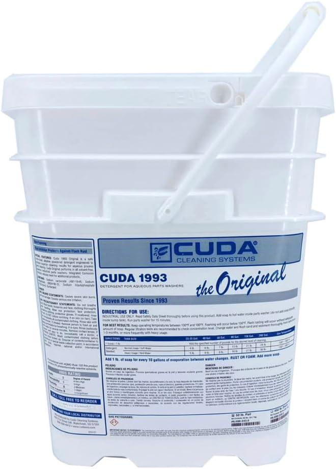 Amazon.com: CUDA 1993 the Original Detergent For Aqueous Parts Washers ...