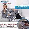 Amazon.com: Snuggie Heated Wrap - Wearable Heated Electric Blanket with 4 Heat Settings, Auto ...