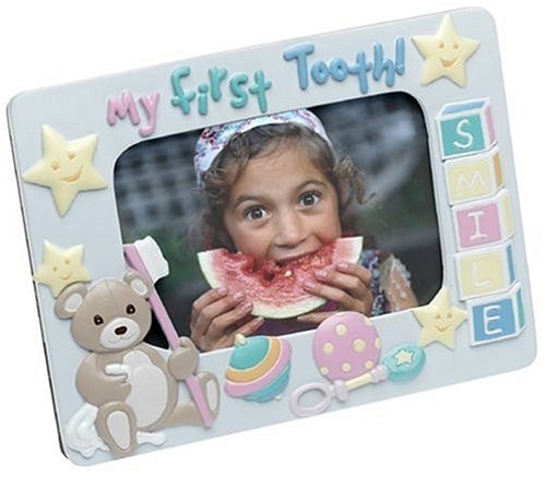 Amazon.com : My First Tooth Frame with Bear - 4x6 : Baby
