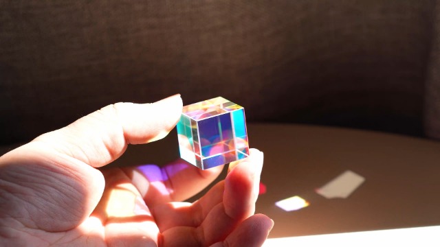 Watch 25mm Optical Glass X-Cube Prism RGB Dispersion Prism Physics on ...
