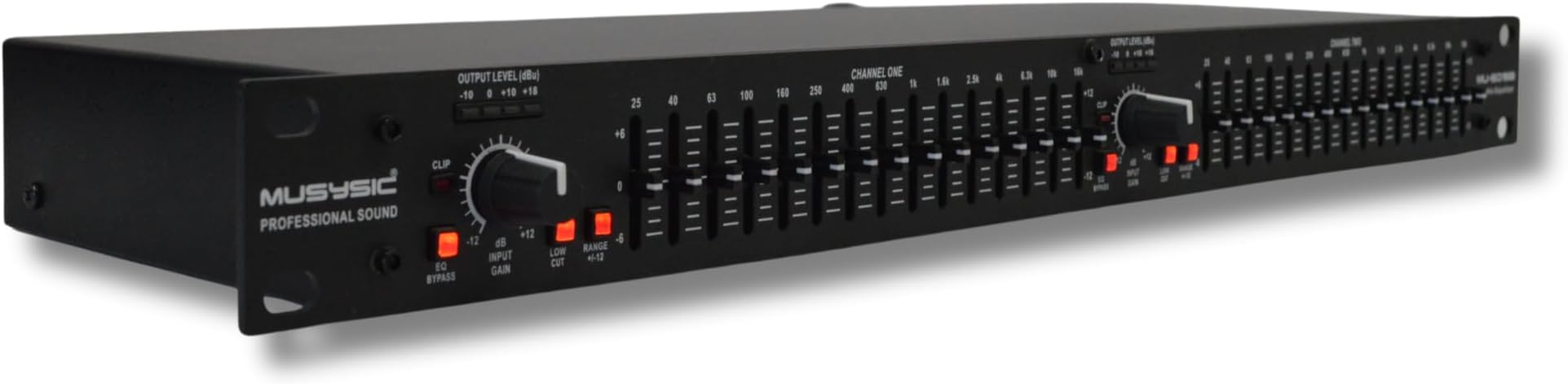 Amazon.com: SIUKE Dual Channel 15-Band Equalizer 1U Rack Mount 2 ...