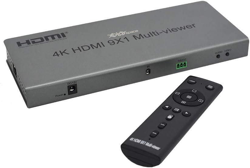Amazon.com: XOLORspace QV901 2024NEW 4K 60HZ 9x1 HDMI Multiviewer Split ...
