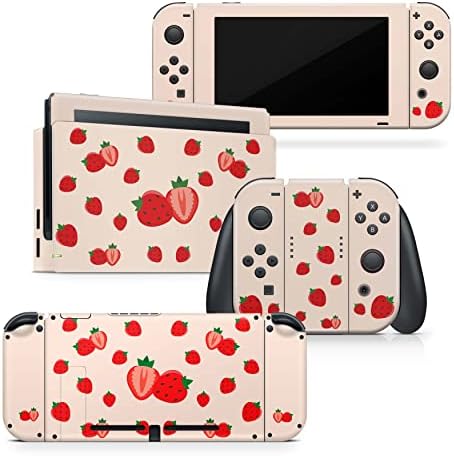 Amazon.com: TACKY DESIGN Strawberry Skin Compatible with Nintendo ...