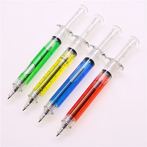 SILLYME Syringe Shot Design Pens For Kids | Assorted Design | (Pack of ...