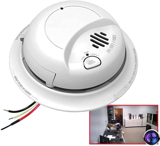 Amazon.com: ZEUS CCTV Smart Life TY9120 Wi-Fi Smoke Detector Hidden Spy ...
