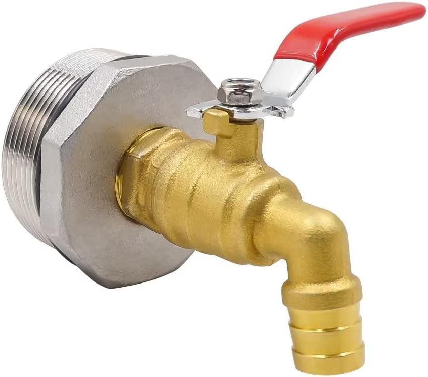 Amazon.com: Ceaeso 2"Drum Faucet 1 inch Brass Barrel Faucet for 55 ...