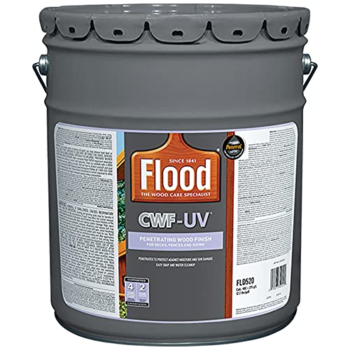 Amazon.com: 5 gal Flood FLD520 Cedar CWF-UV Exterior Clear Wood Finish ...