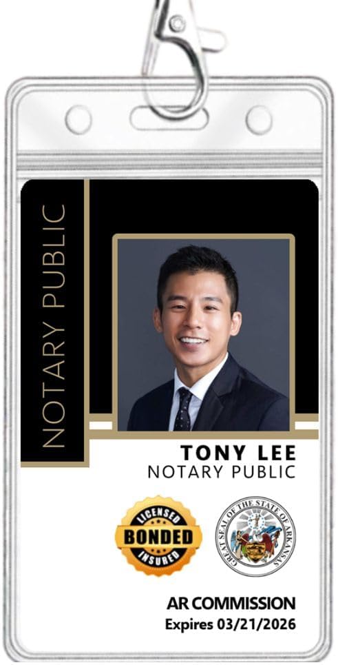 Amazon.com : 11thHouseGraphics Notary Public ID Badge Custom | Mobile ...