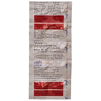 CTD-C 6.25/10 - Strip of 10 Tablets : Amazon.in: Health & Personal Care