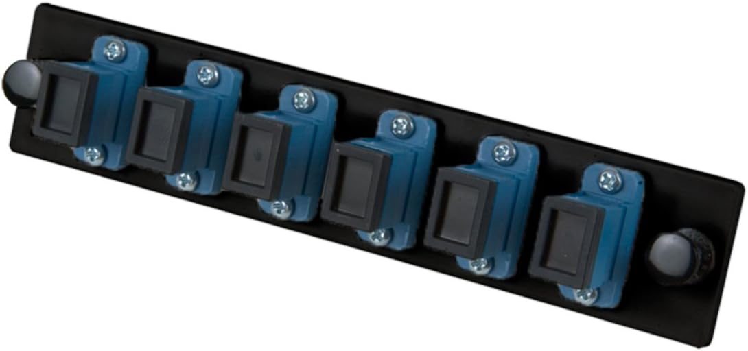 Amazon.com: TELECT LCX Fiber Optic Patch Plate 6 Termination SC/UPC ...