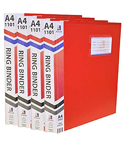 Arbuda Ring Binder File, 2D A4 Size Tough & Durable A4 Size Ring Binder ...