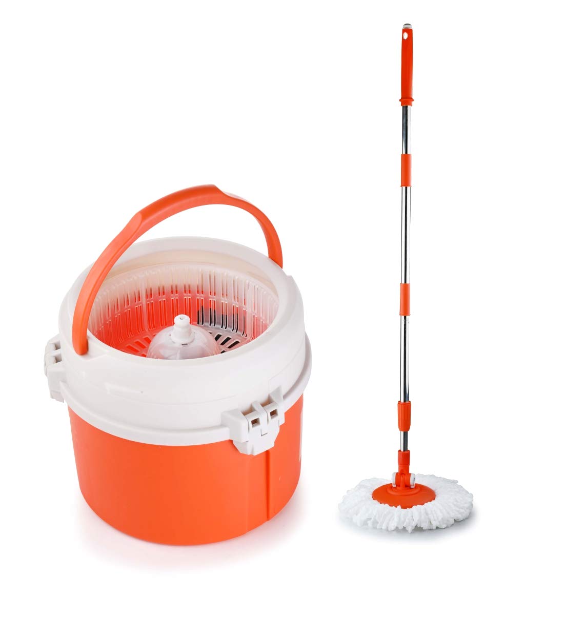 Sparkmate By Crystal Compact Spin Mop, Multicolour, Plastic : Amazon.in ...