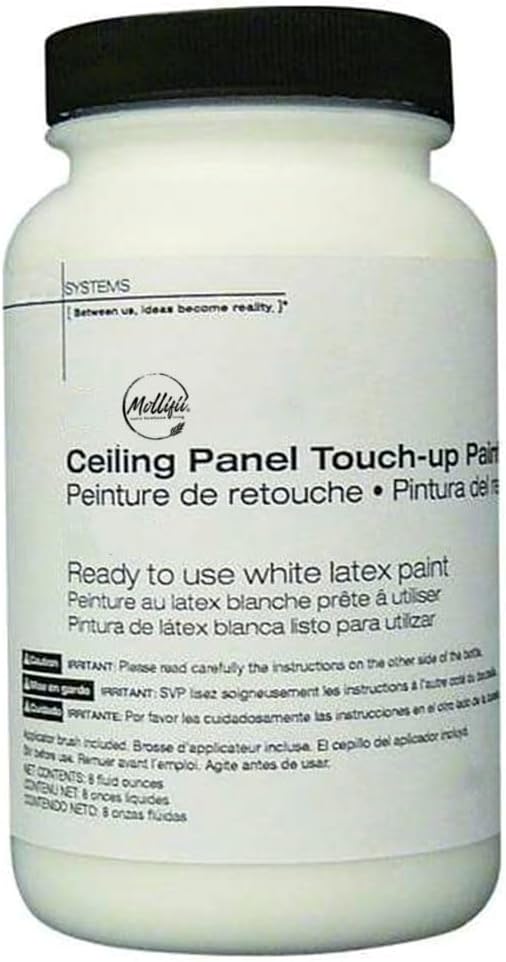 Amazon.com: Ceiling Tile Touch-Up Paint, Latex, White, 8 oz, Mfr: 5760 ...
