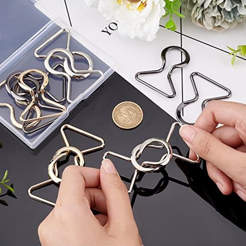 Amazon.com: BENECREAT 6 Set 3 Colors Interlocking Metal Buckle, 2x1 ...