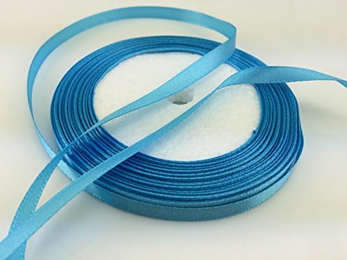Amazon.com: Light Blue Ribbon 1/4 Inches 36 Yards Satin Roll Perfect ...