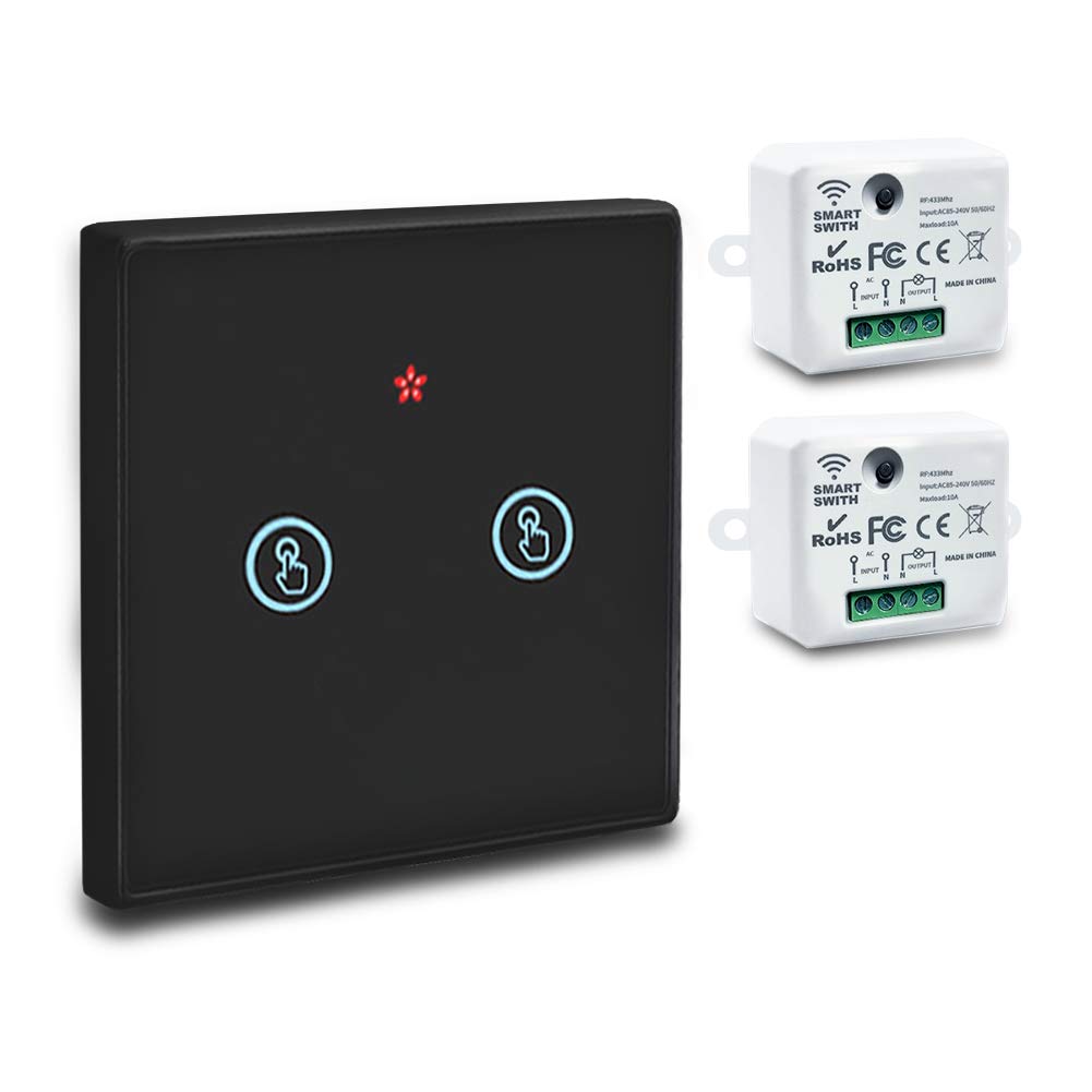 Smart Wireless Touch Switch Light 433mhz Rf Remote Control Relay ...