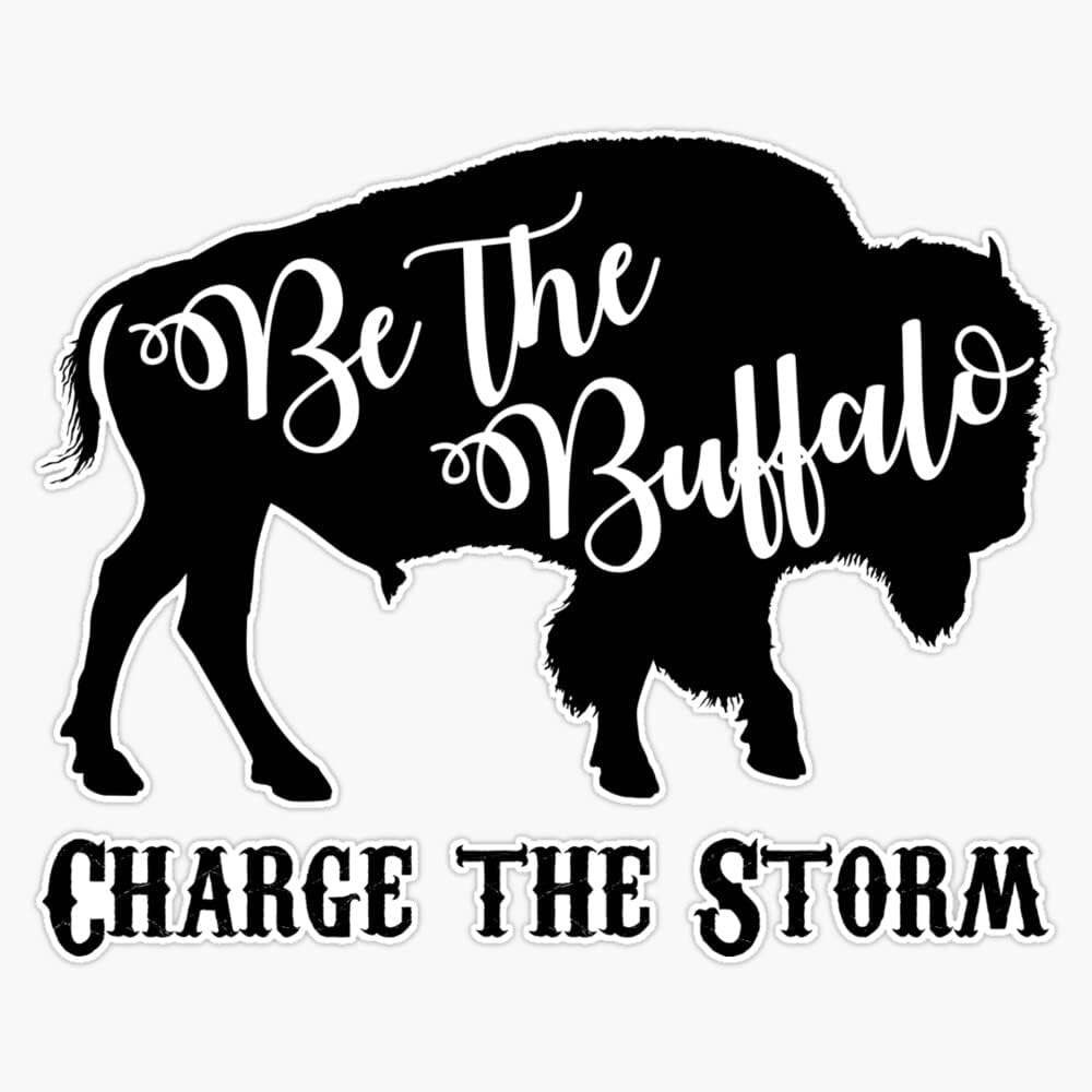 Amazon.com: Be the Buffalo - Charge the Storm Bumper Sticker Vinyl ...