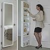 Cabidor Deluxe Mirrored Behind The Door Adjustable Medicine Cabinet ...