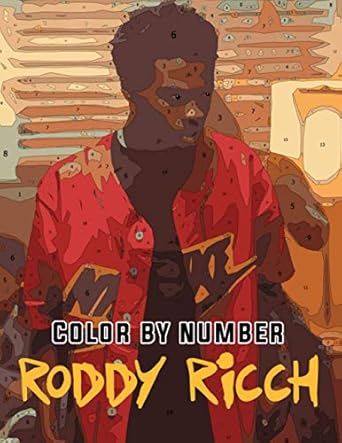 Roddy Ricch Color By Number: American Singer Rapper Inspirational Color ...