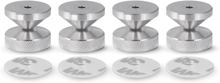 PrecisionGeek - SET - Aluminium 4x Cone Spikes + 4x Knurled Finish ...