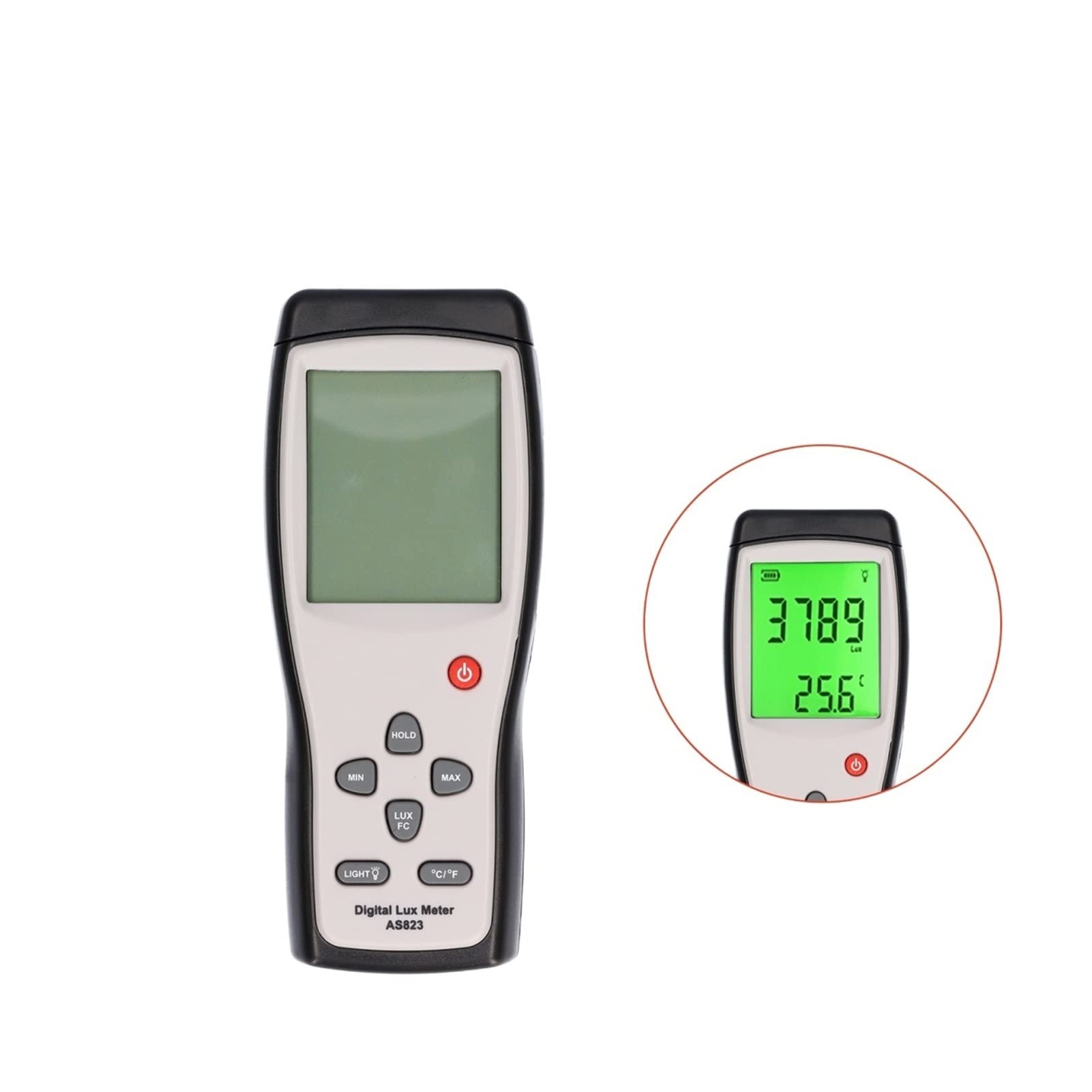 Buy Spectrometer Handheld Digital Light Meter Wide-Range Detection ...