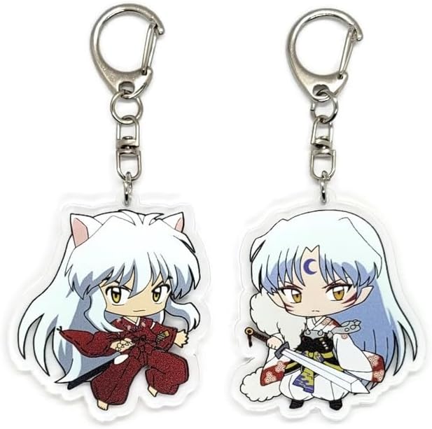 Amazon.com: EBTY DREAMS Inc. - Set of 2 Inuyasha Acrylic Keychain ...