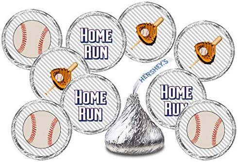 Amazon.com: 216 Sports Baseball Kisses Stickers, Kisses Stickers for ...