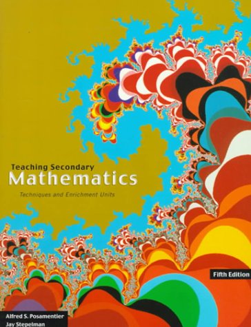 Amazon.com: Teaching Secondary School Mathematics: Techniques and ...