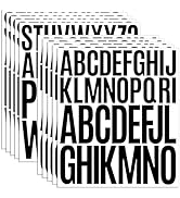 Amazon.com: 15 Sheet Small Letter Stickers - 1/2 Inch White Vinyl Self ...