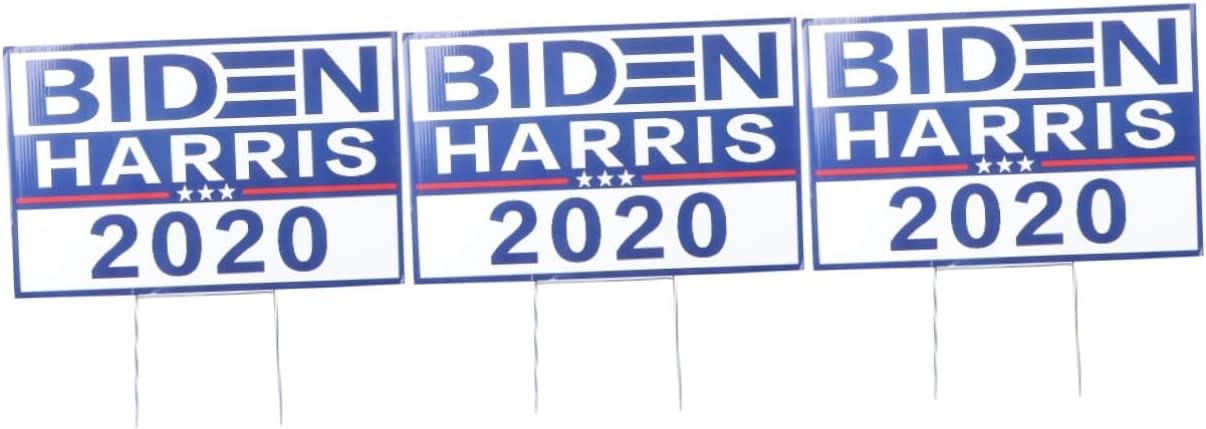 STOBOK 3 pcs election card lawn Harris 2020 Sign blm flag logo Anti ...