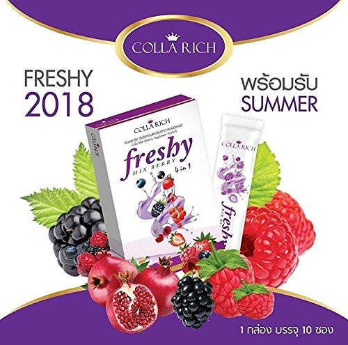 Colla Rich Freshy Mix Berry Collagen Peptide 10 Sachets : Amazon.in ...