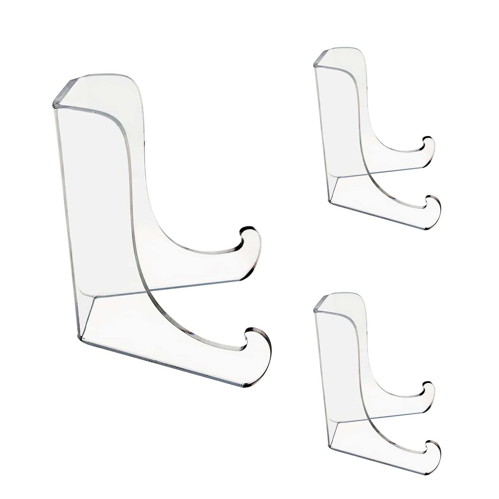 Amazon.com: UAIAGM 3 Pack Clear Acrylic Plate Stand and Easel - Clear ...