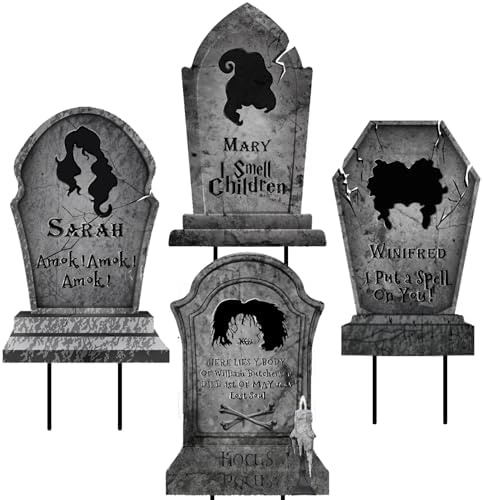 Amazon.com : Extra Large Halloween Tombstones Decorations Outdoor, DIY ...