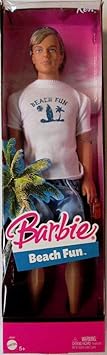 Amazon.com: Barbie Beach Fun Ken Doll Fiesta Tropical : Toys & Games