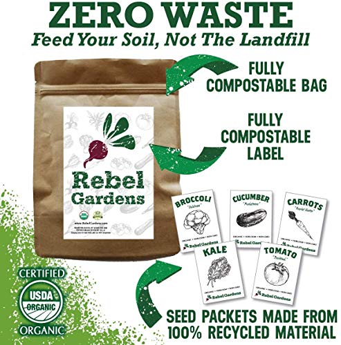 Kitchen Garden Seed Collection - Certified Organic Herb & Vegetable ...