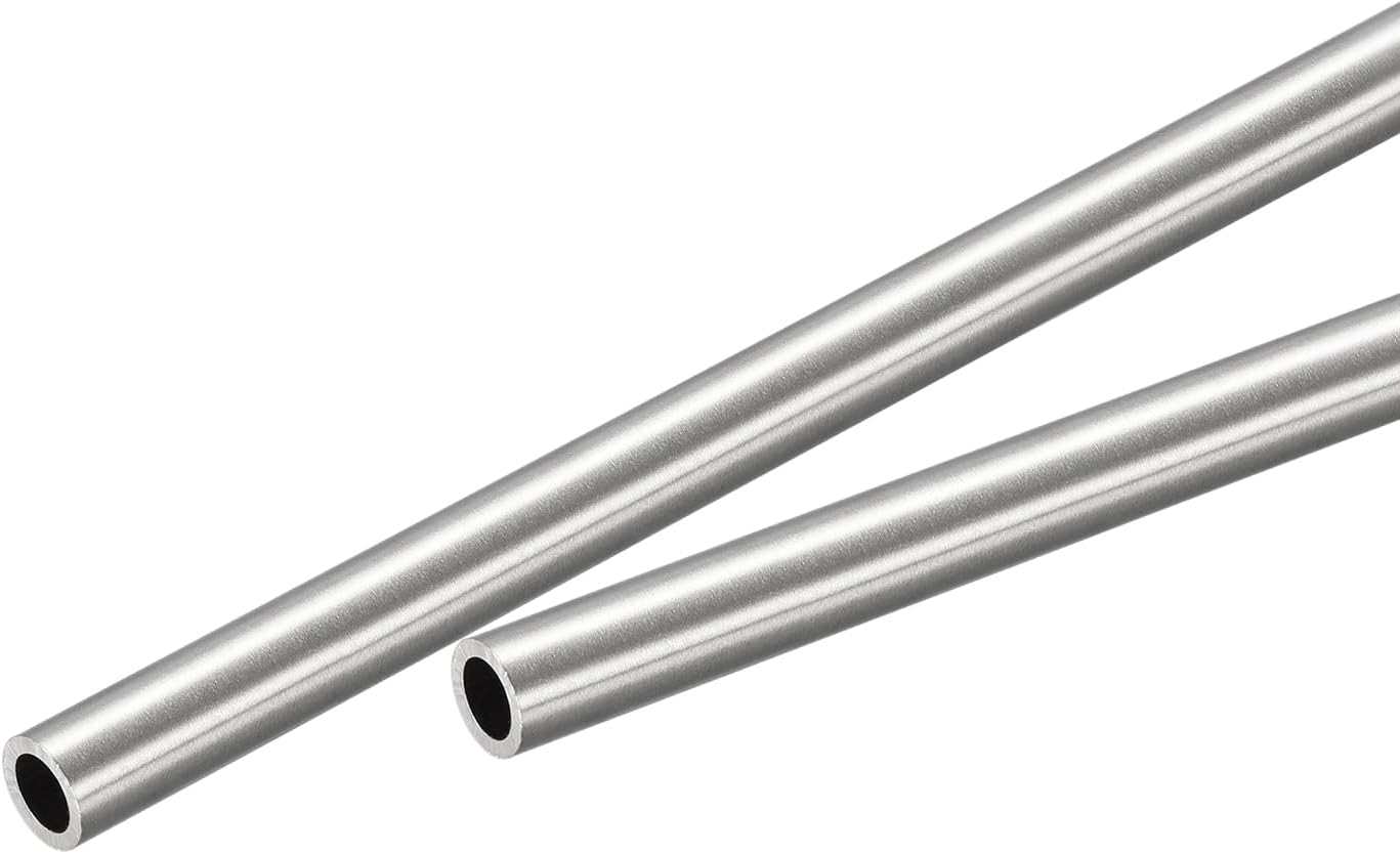 Amazon.com: uxcell 2Pcs 304 Stainless Steel Tube, OD 6mm x 1mm Wall ...