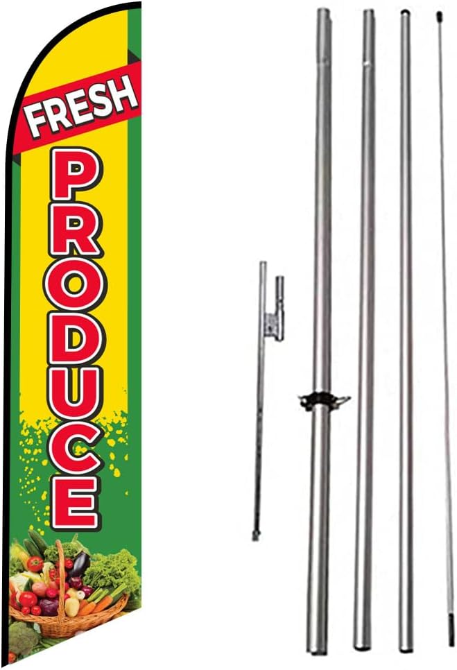 Amazon.com: Bingo Advertising Feather Banner Swooper Flag Sign with ...