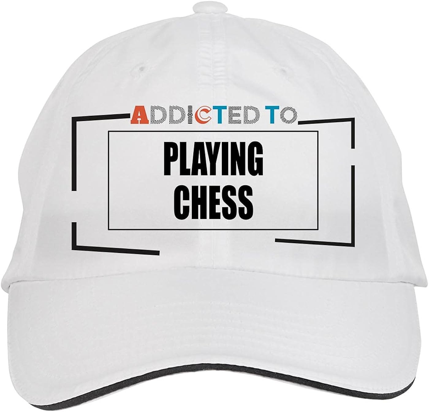 Makoroni - Addicted to Playing Chess Hat Adjustable Cap, DesP35 White ...